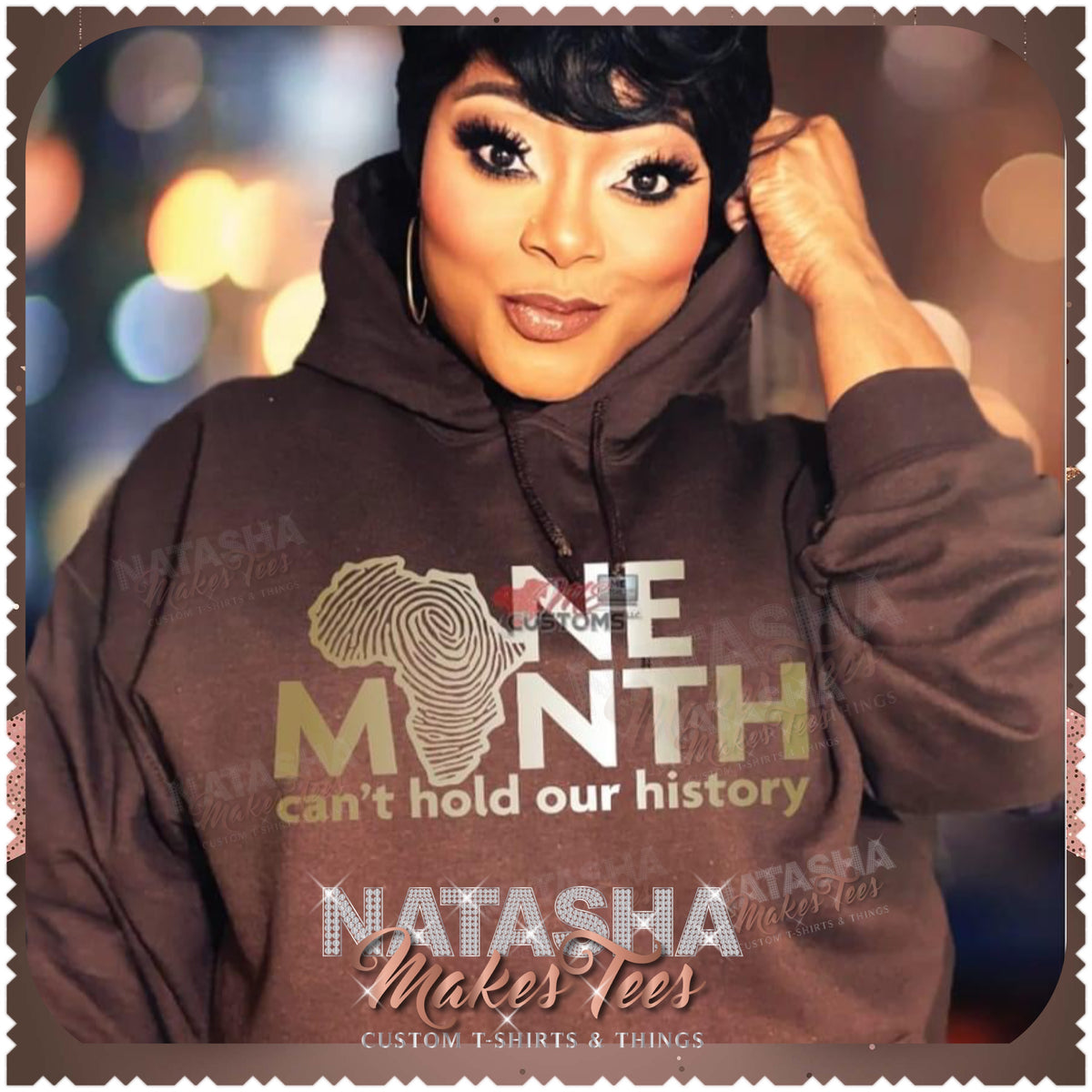 One Month...can't hold our history - Metallic Gold Print – Natasha ...